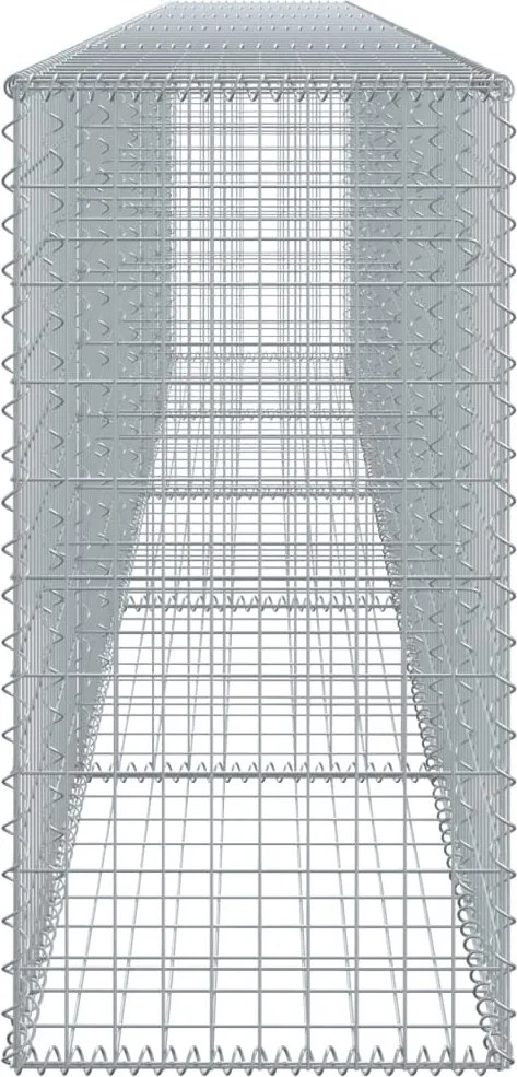 Gabionový koš s víkem 500 x 50 x 100 cm pozinkované železo 3295146