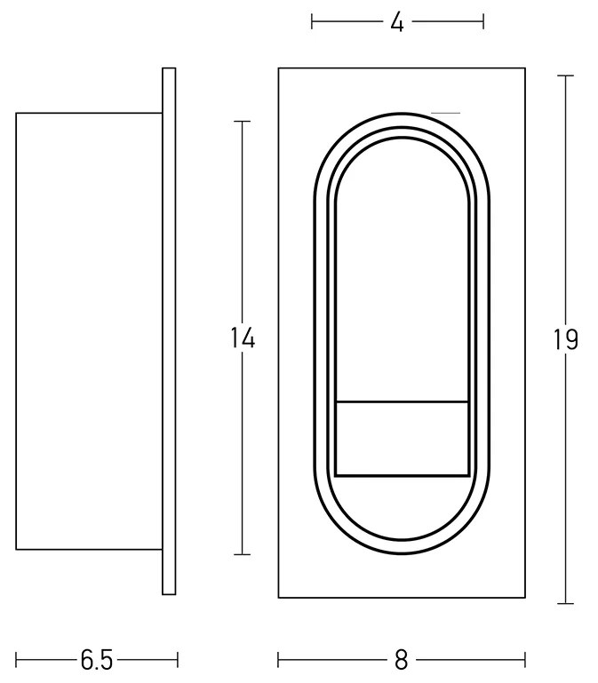 Zambelis H44 nástěnné LED svítidlo kartáčovaná měď, 3W, 3000K, 19cm