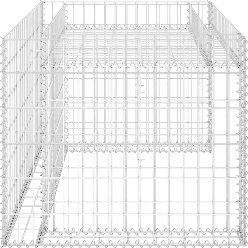 vidaXL Garáž na sekačku s vyvýšeným záhonem 110x80x60 cm ocelový drát [145655]