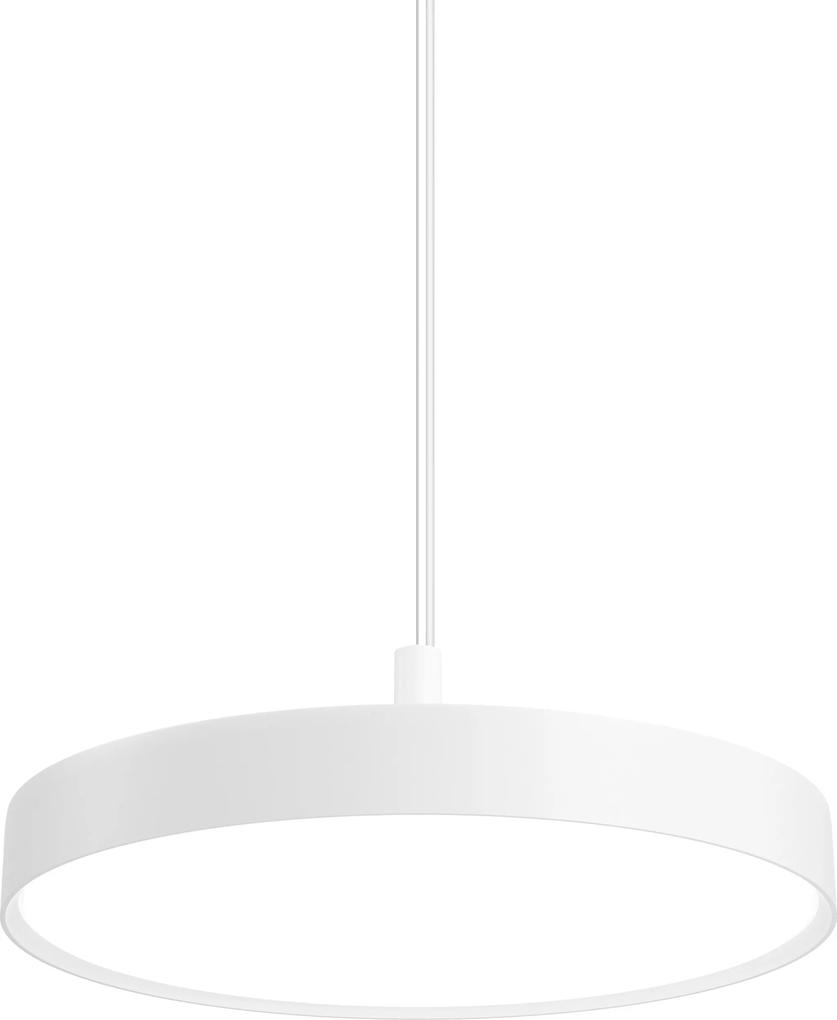 Závěsná lampa Slim Round Suspended 3000K s opálovým difuzorem ovládání osvětlení Dali 44 cm bílá