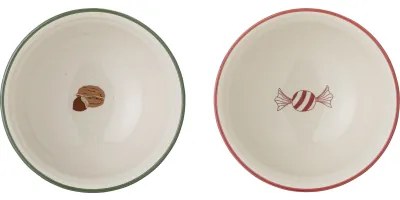 Vánoční misky Jolly Bowls 500 ml - set 2 ks Bloomingville