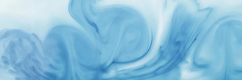 Obraz nádherná modrá abstrakce - 135x45 cm