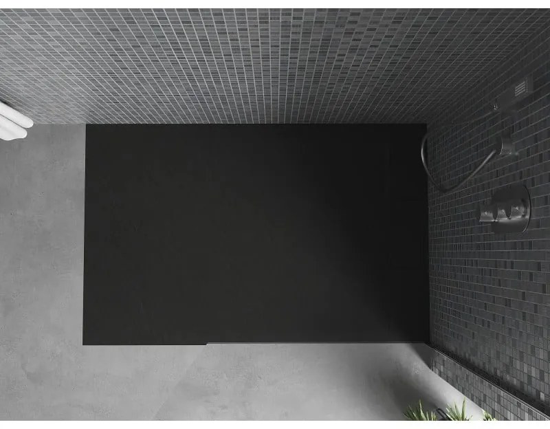 Mexen Otto, SMC obdélníková sprchová vanička 140 x 90 cm, černá, 4N709014
