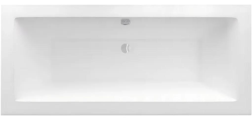 TUANA - Obdelníková akrylátová vana Carlotta L/P - bez příslušenství - bílá lesklá - 170x75 cm