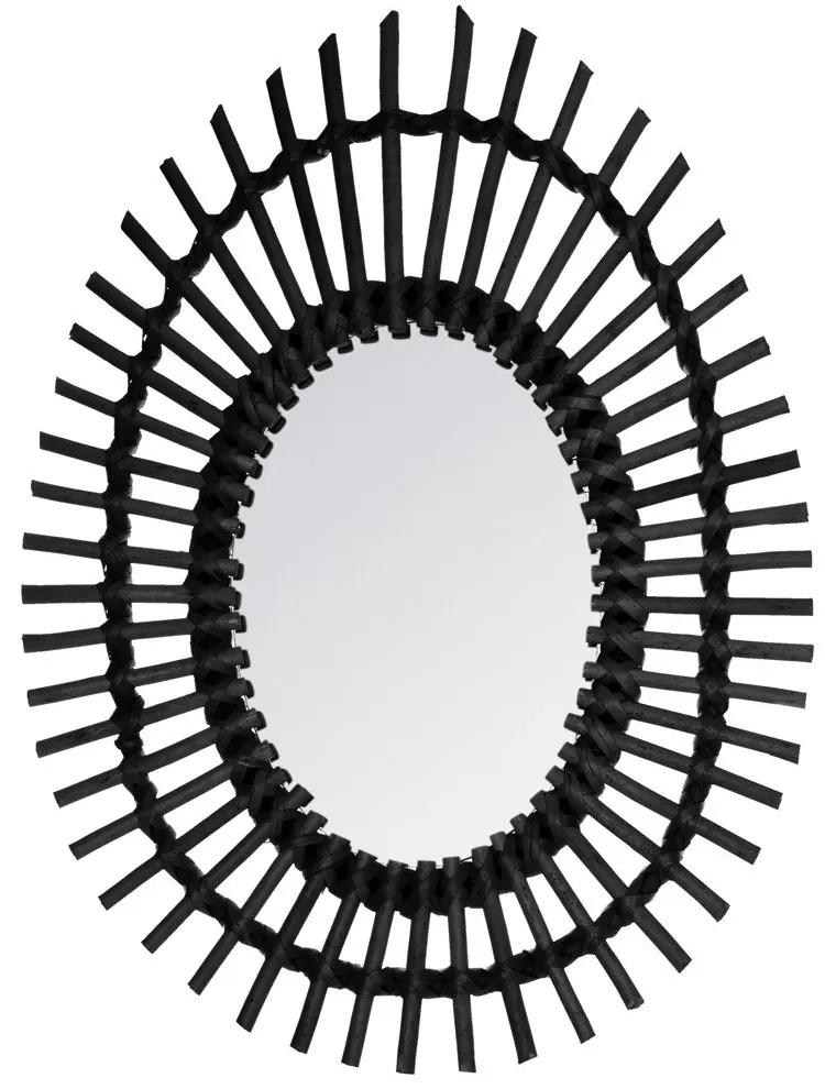 Nástěnné zrcadlo v pleteném rámu, ozdobné zrcadlo, oválné zrcadlo, zrcadlo  do předsíně, koupelnové zrcadlo, dekorativní zrcadla | BIANO