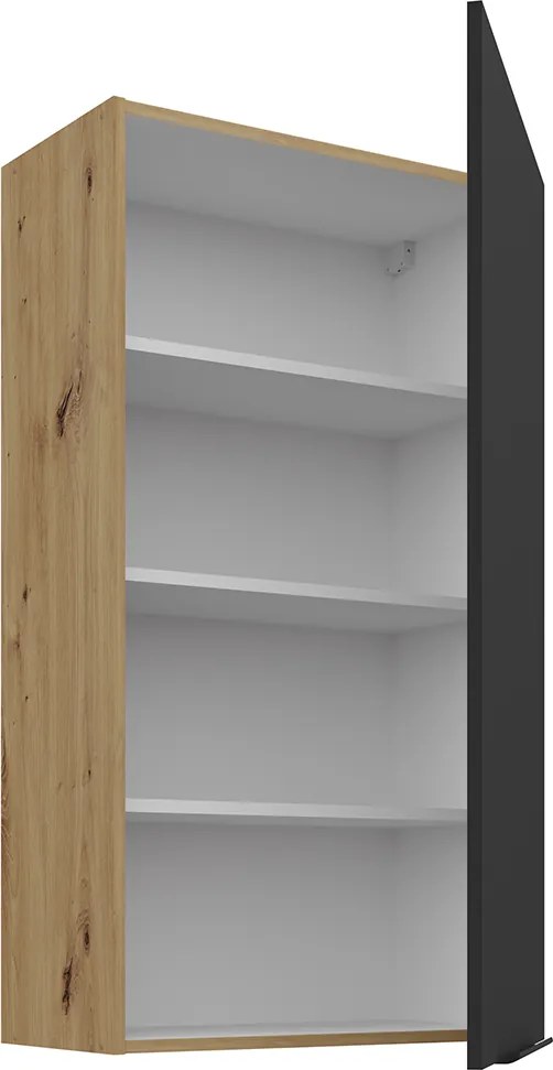 ARIA ac | horní skříňka 60 G-108 1F policová | 60 cm | EXTRA VYSOKÁ | ANTI FINGERPRINT povrch | artisan/černá