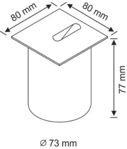LED Venkovní schodišťové svítidlo ESPO LED/3W/230V matný chrom IP54