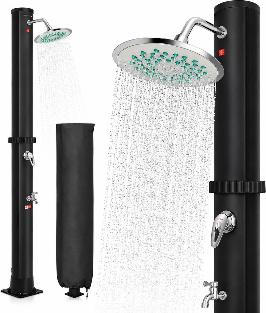 Solární sprcha KARIBIK, 35 l, černá Jurhan