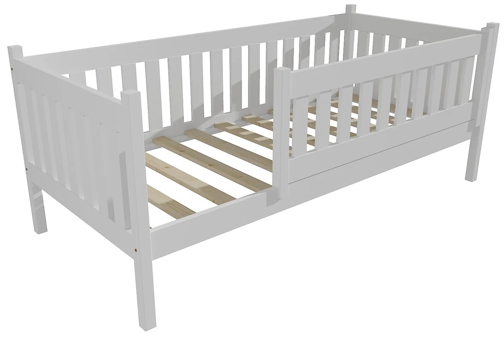 Vomaks Dětská postel M 012 NEW* se zábranou Rozměr: 70 x 160 cm, Barva: bezbarvý lak