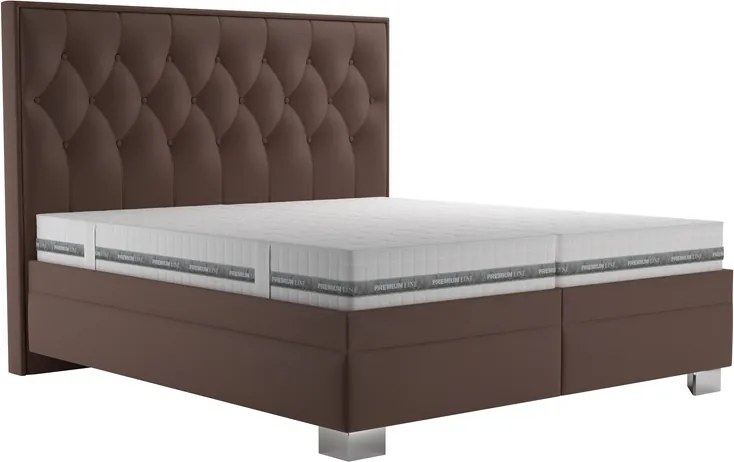 BLANÁŘ Postel Kristin 180x200 tmavě hnědá