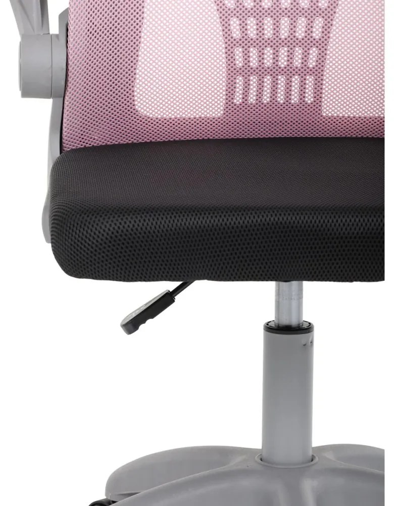 Autronic Dětská otočná židle STELLA — síťovina zelená