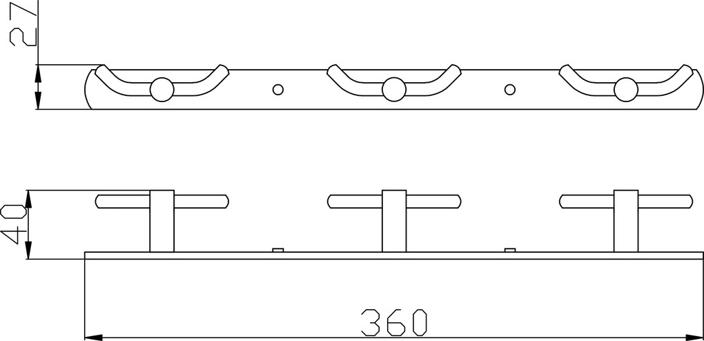 Slezák - RAV Šestiháček 360 mm COLORADO - , Stará mosaz (Bronz)