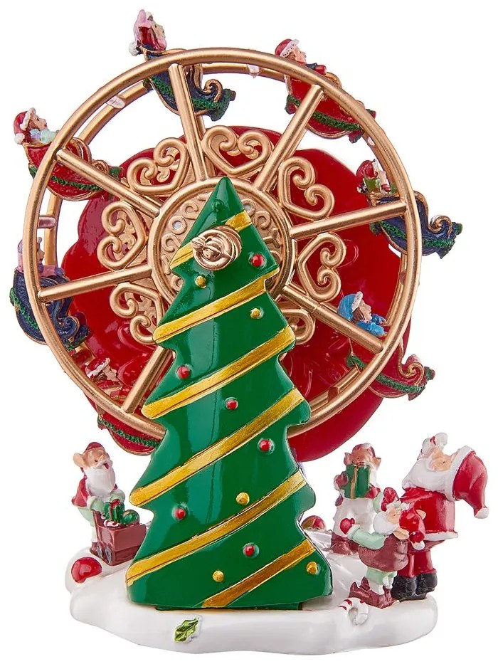 X-MAS Hrací skříňka ruské kolo 10 cm