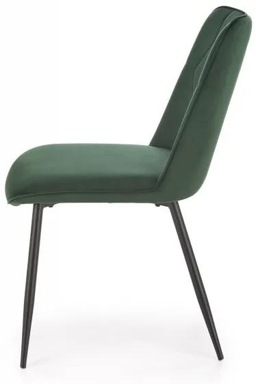 Jídelní židle K539 Halmar Tmavě zelená