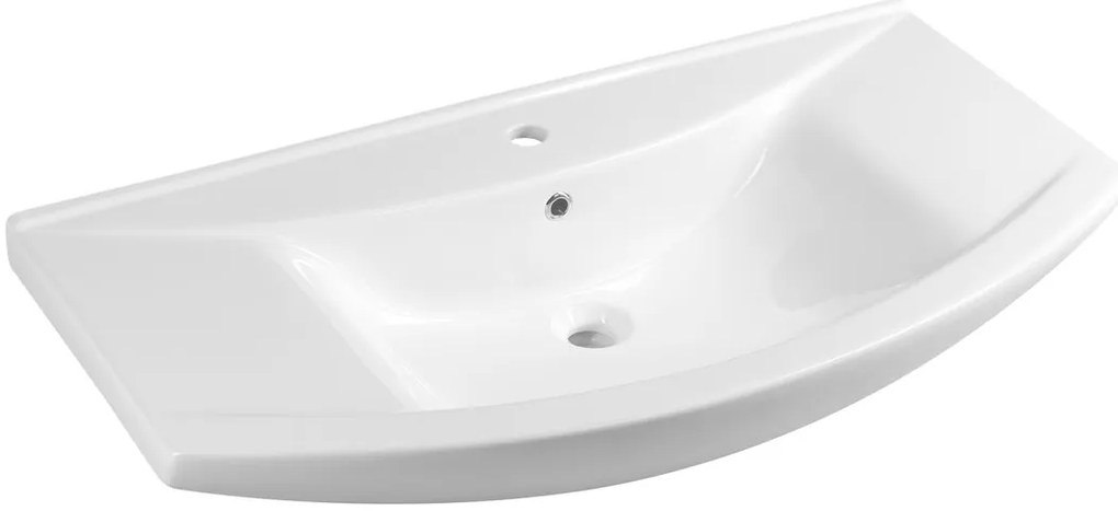Aqualine Aqualine, ZERO 97 keramické umyvadlo nábytkové 97x51cm, bílá, 6095