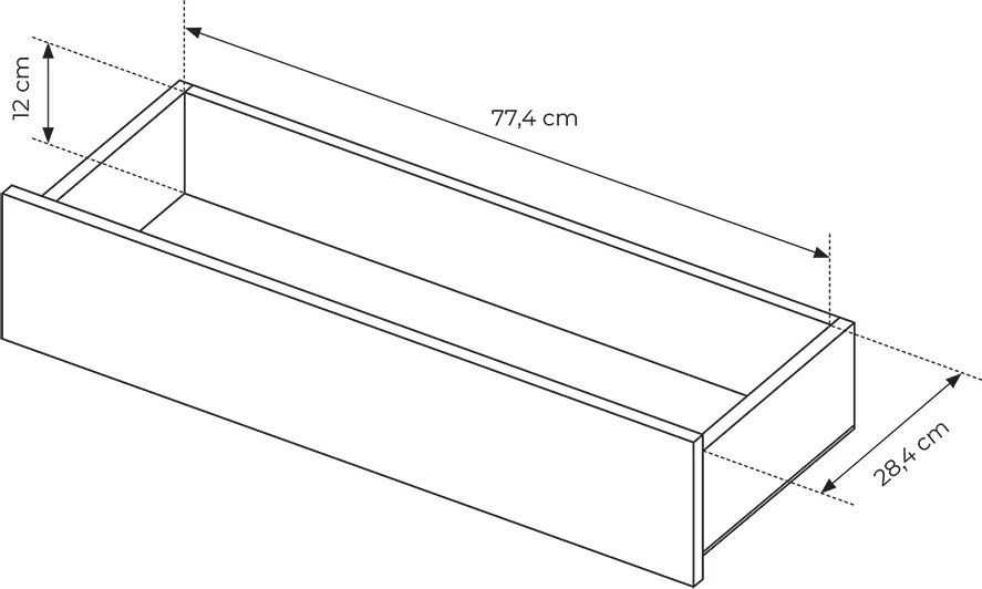 LUMI d | vysoká vitrína 91 2D2S + LED | 91,5 cm | dub dunin/černá
