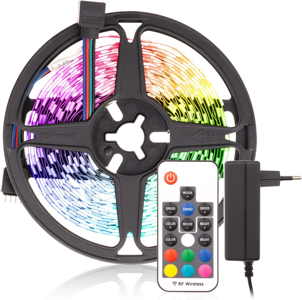 T-LED 086002 Sada LED pásku RGB 5m 35W 5M9W-RGB RGB