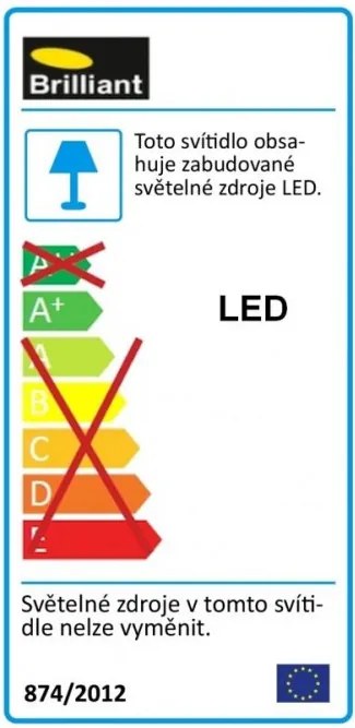 Brilliant G92785/05  Stojací lampa SKADI bílá