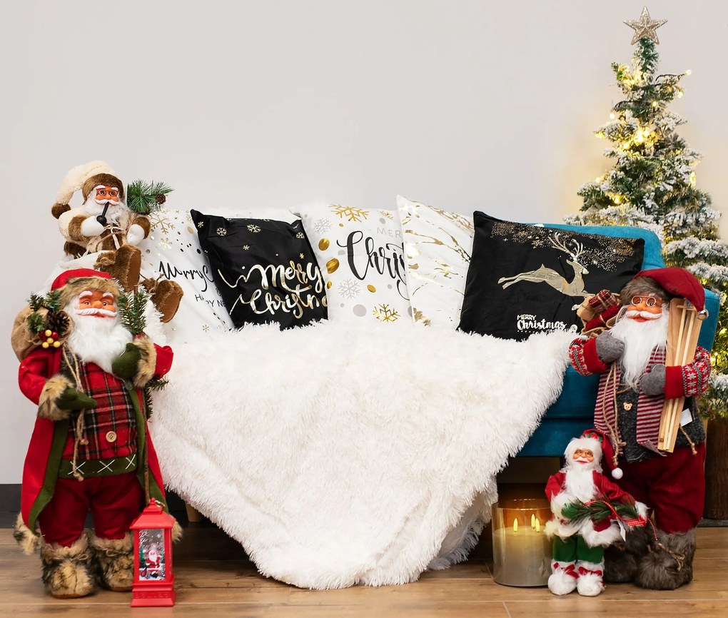 Tutumi, vánoční figurka Santa Clause 30cm 301251, bílá-červená-zelená, CHR-08900