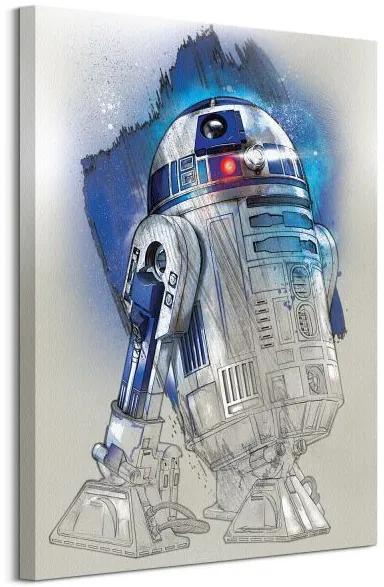 Obraz na plátně Star Wars The Last Jedi (R2-D2 Brushstroke) 60x80cm WDC100195