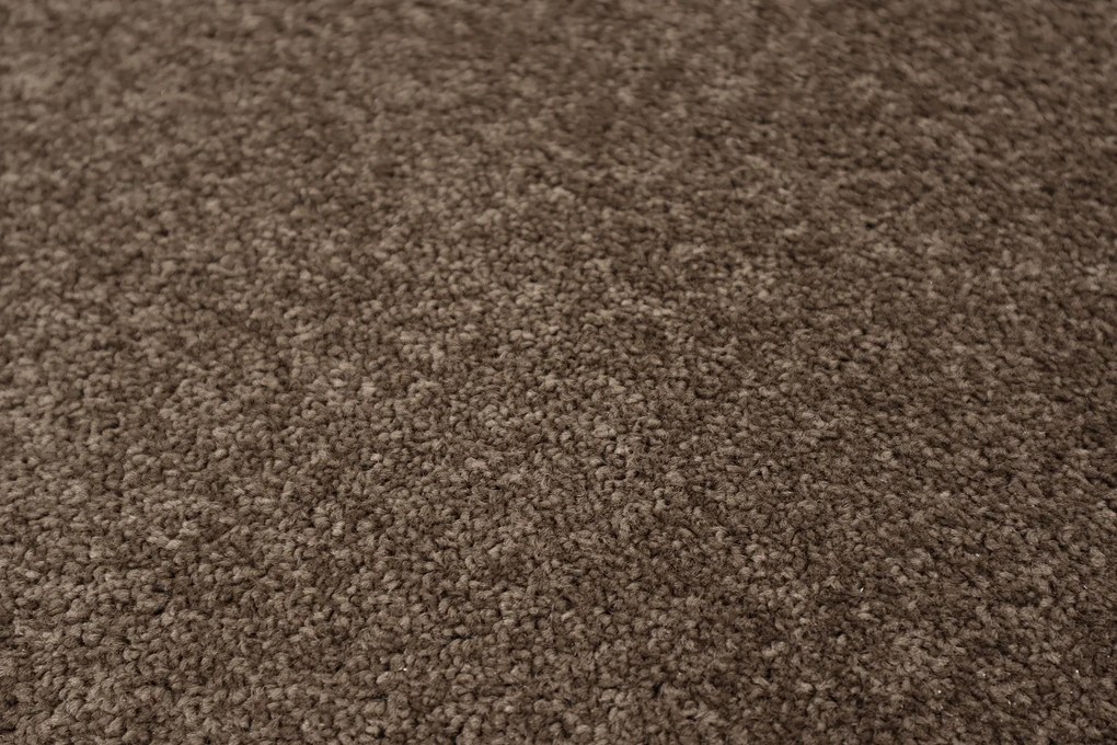 Vopi, Kusový koberec Eton hnědý 97 čtverec, 300x300, hnědá, chodba / předsíň