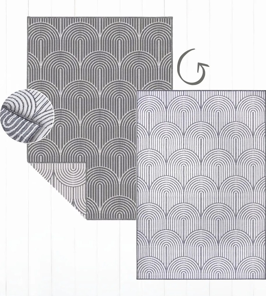 Hanse Home, AKCE: 240x330 cm Kusový koberec Pangli 105851 Silver – na ven i na doma, šedá, chodba / předsíň