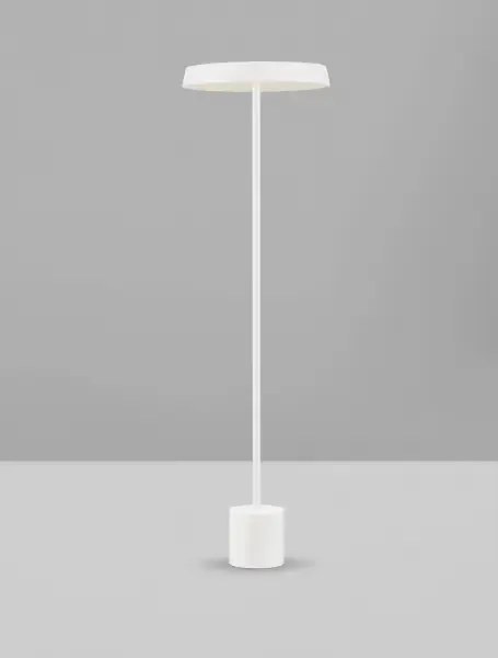 LED bílo-černá stojací lampa Vetro