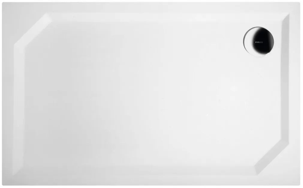 GELCO - SARA sprchová vanička z litého mramoru, obdélník 120x75x3,5 cm, hladká HS12075