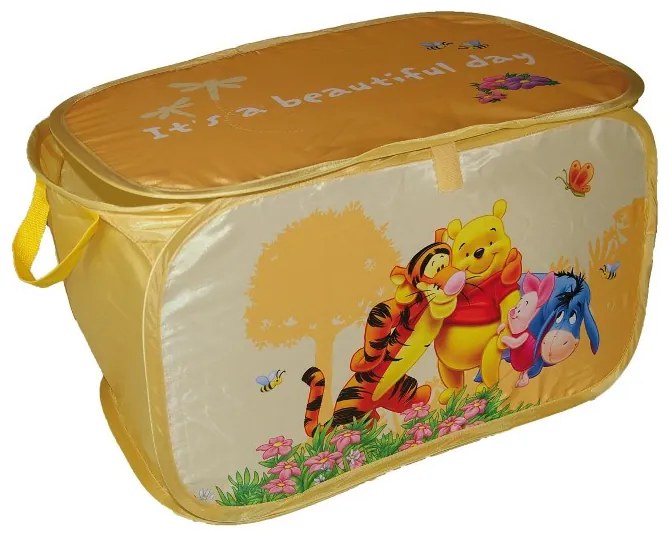 Praktický úložný box do dětského pokoje Disney Medvídek Pú Žlutá