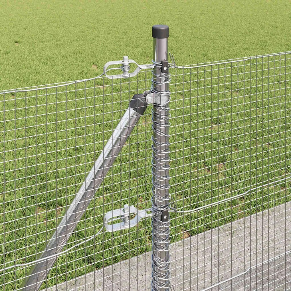 Svařovaná drátěná plotina s betonovou základnou 50 x 0,5 m 3352340