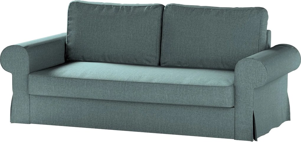Potah na pohovku IKEA Backabro, 3-místná, rozkládací barva modrá látka pletený vzor