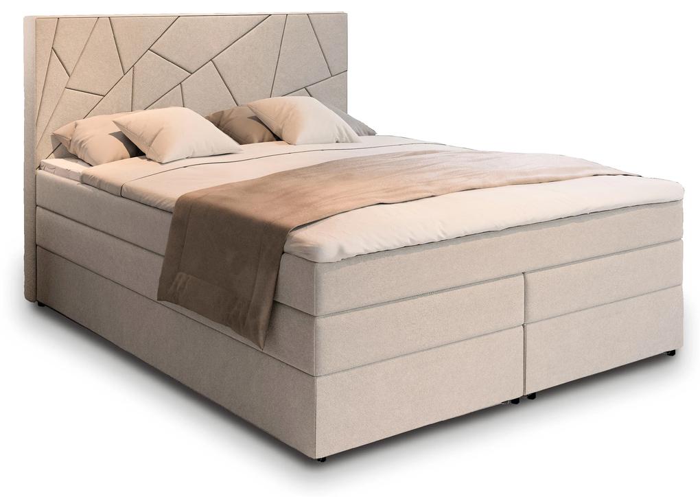 MSL Kontinentální čalouněná postel TAMARA (140 x 200 cm) Barva látky: INARI 52