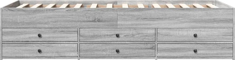 Válenda se zásuvkami bez matrace dub sonoma 90 x 190 cm 3280886