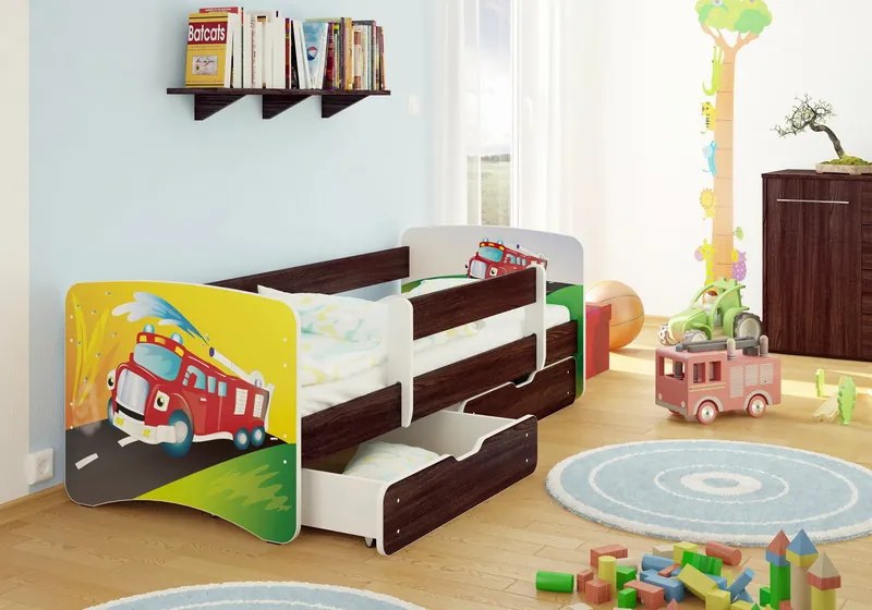 Dětská postel Nico vzor 45 160x90 cm - bílá barva zábrany