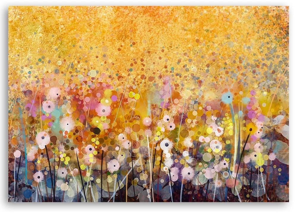 Obraz na plátně, Květiny louky příroda - 100x70 cm