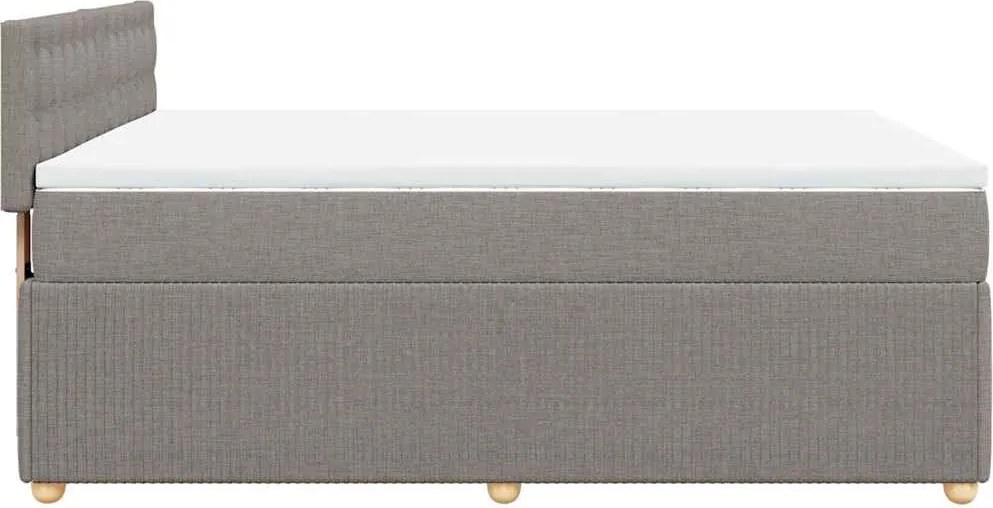 Box spring postel s matrací taupe 160x200 cm textil 3287525