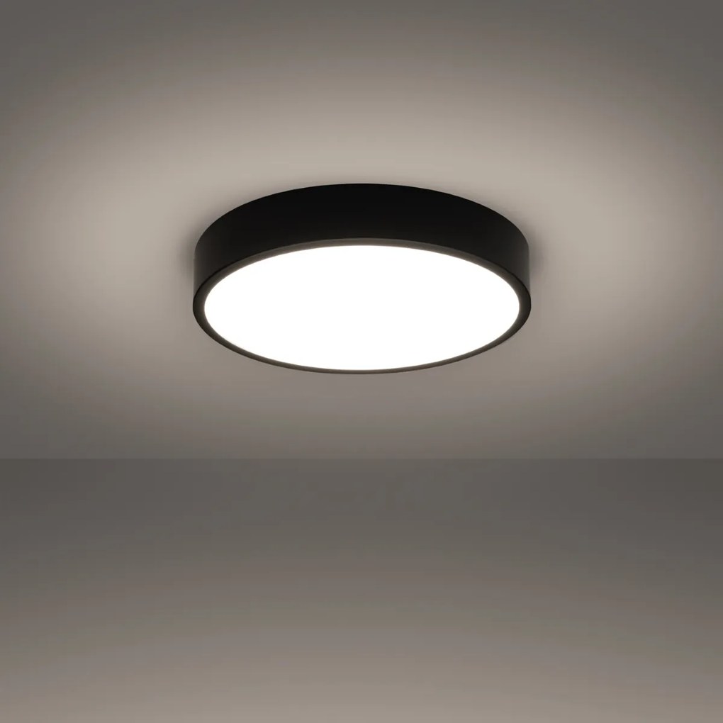 Sollux Lighting Stropní svítidlo ONYX 40 černá LED 3000K