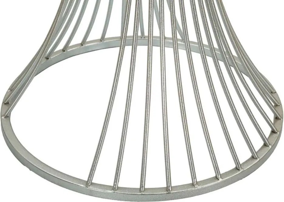 Designový odkládací stolek Zaibunissa 50 cm stříbrný