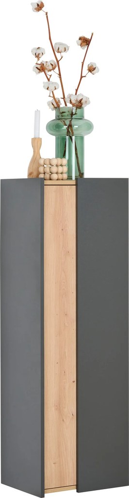 XXXLutz MIDI SKŘÍŇKA, antracitová, dub artisan, 40,2/120/31,7 cm home24 - Online Only koupelnové skříňky - 000865014903