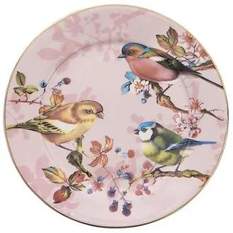 Porcelánový dezertní talíř THREE BIRDS