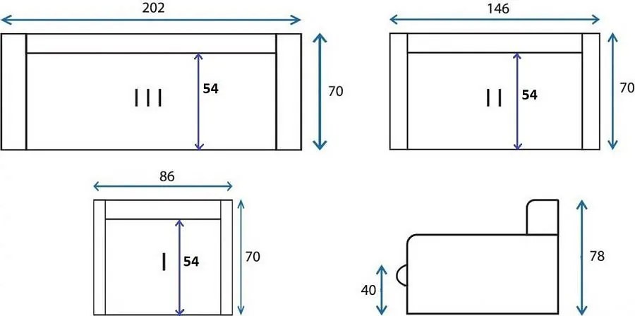 Casarredo - Komfort nábytek Křeslo HALLE ekokůže Cayene 1114 černá