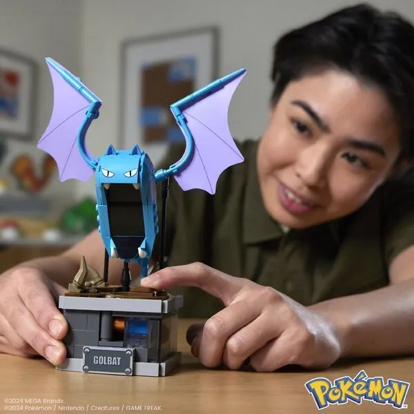 Mattel MEGA POKÉMON MINI POHYBLIVÁ GOLBAT Vícebarevná