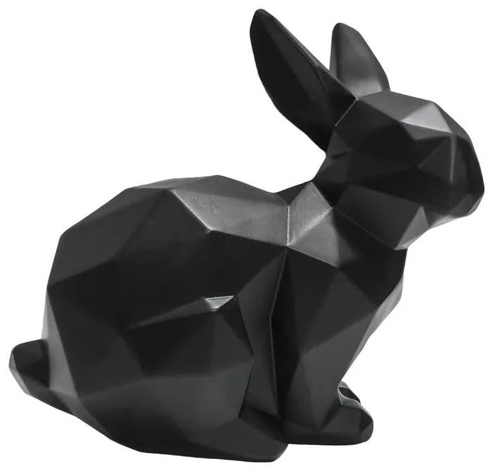 Time for home Černý dekorativní sedící zajíček Origami