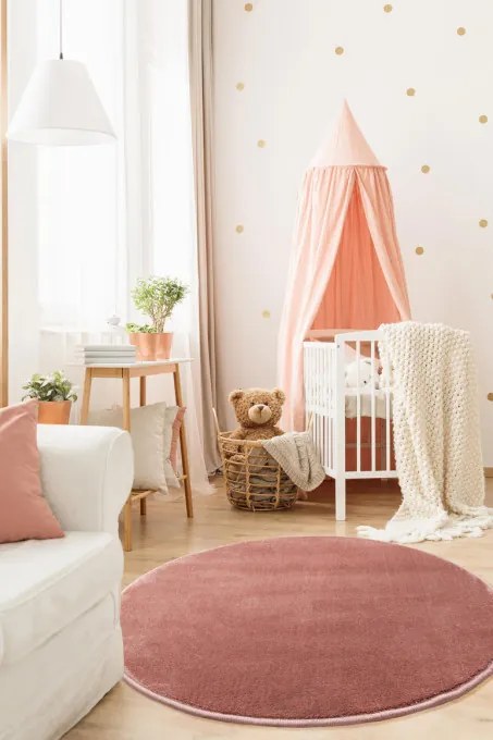 Koberec FD Lush Lola růžový kruh