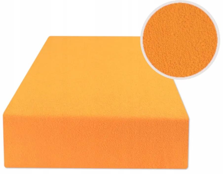 Estilex Bavlněné prostěradlo 160x200cm různé barvy Barva: Oranžová, Rozměr: 160x200cm