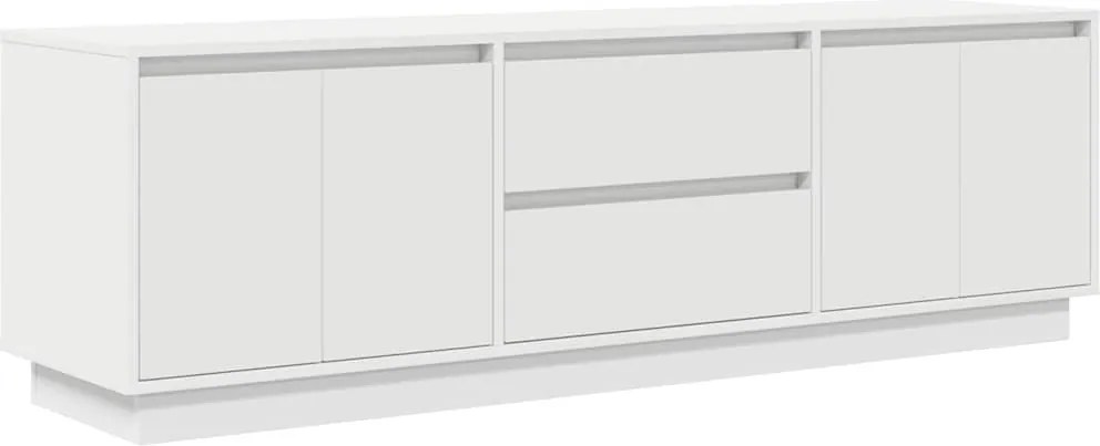 TV skříňka s LED osvětlením bílá 160,5x41x50 cm 3328426