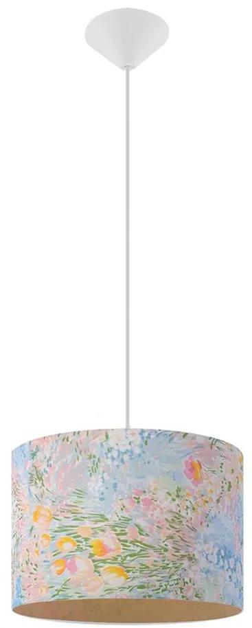 Závěsné moderní osvětlení FIELD, 1xE27, 60W, různobarevné, květinové vzory Hoze FIELD SL.0556