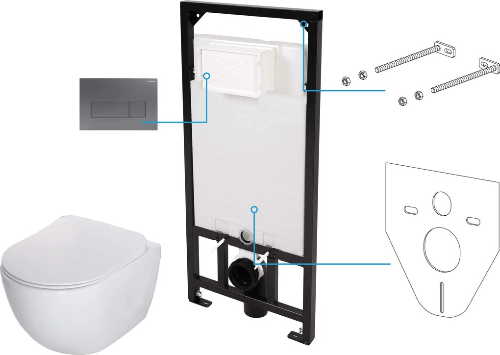 Deante Toilet set, concealed, 6 in 1