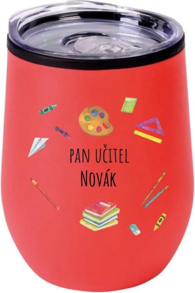 Personalizovaný termohrnek "BOWL" pro paní učitelku/pana učitele (pomůcky)