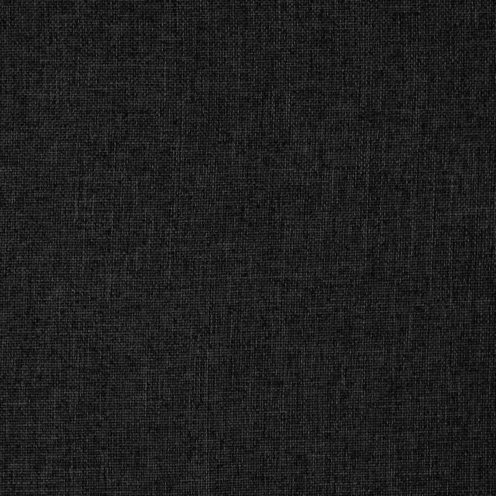 Otočná lenoška na podlahu černá textil 336580